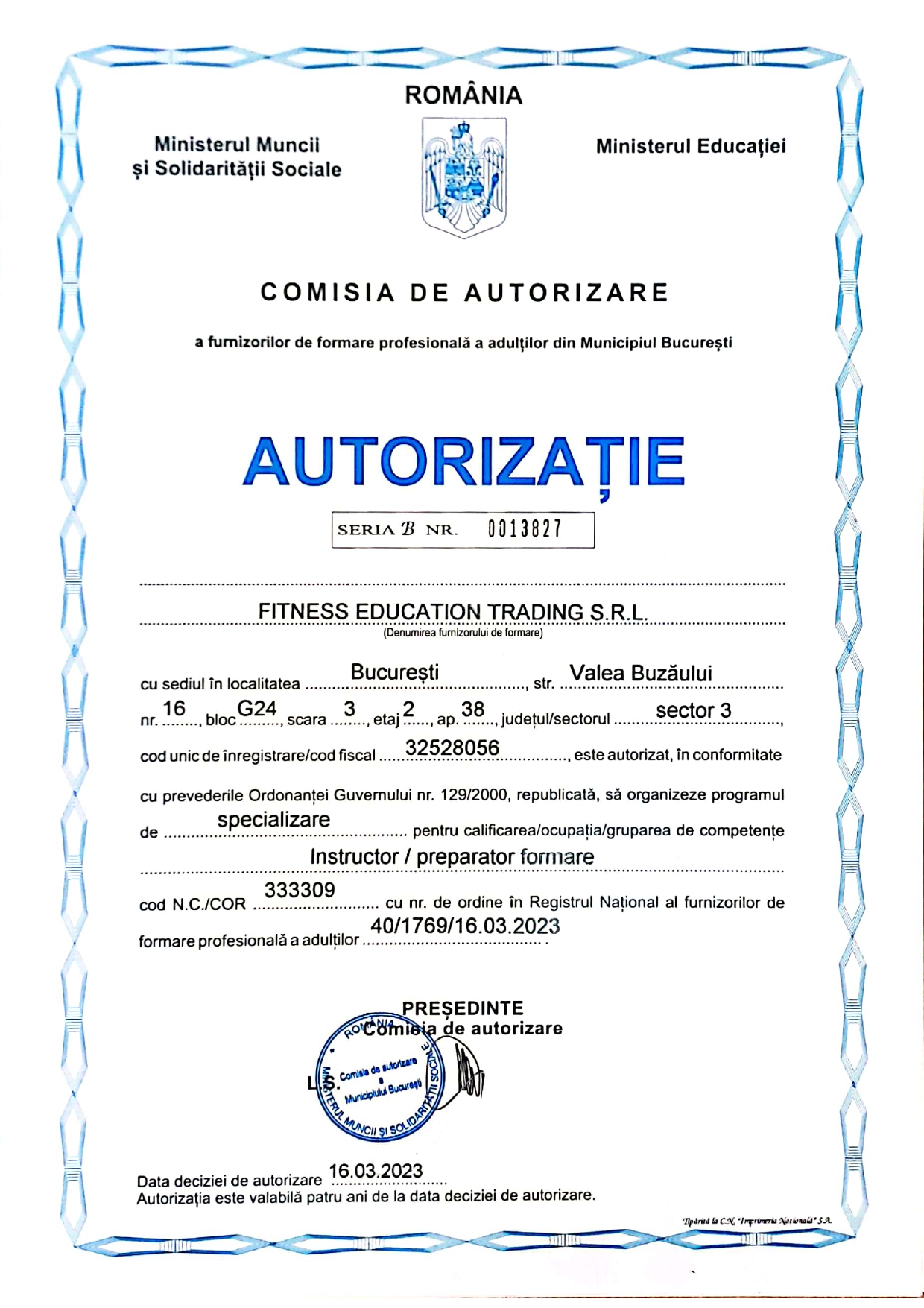 Curs Formator/Preparator Formare - Business Education School